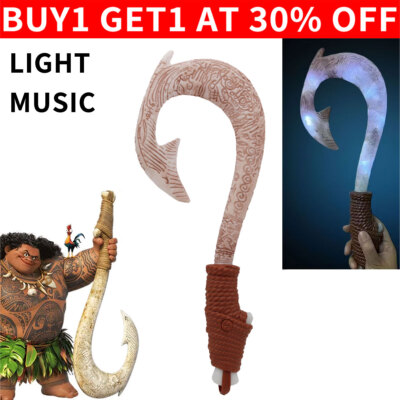 Ocean Adventure Cartoon Moana Fish Hook Knife Cosplay Maui Weapon with ...