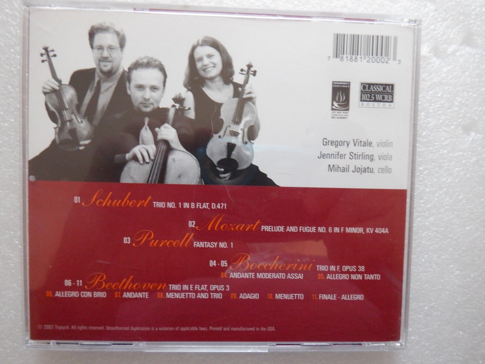 New Classical 102.5 WCRB Friends Present The Triptych String Trio/ NEAR ...
