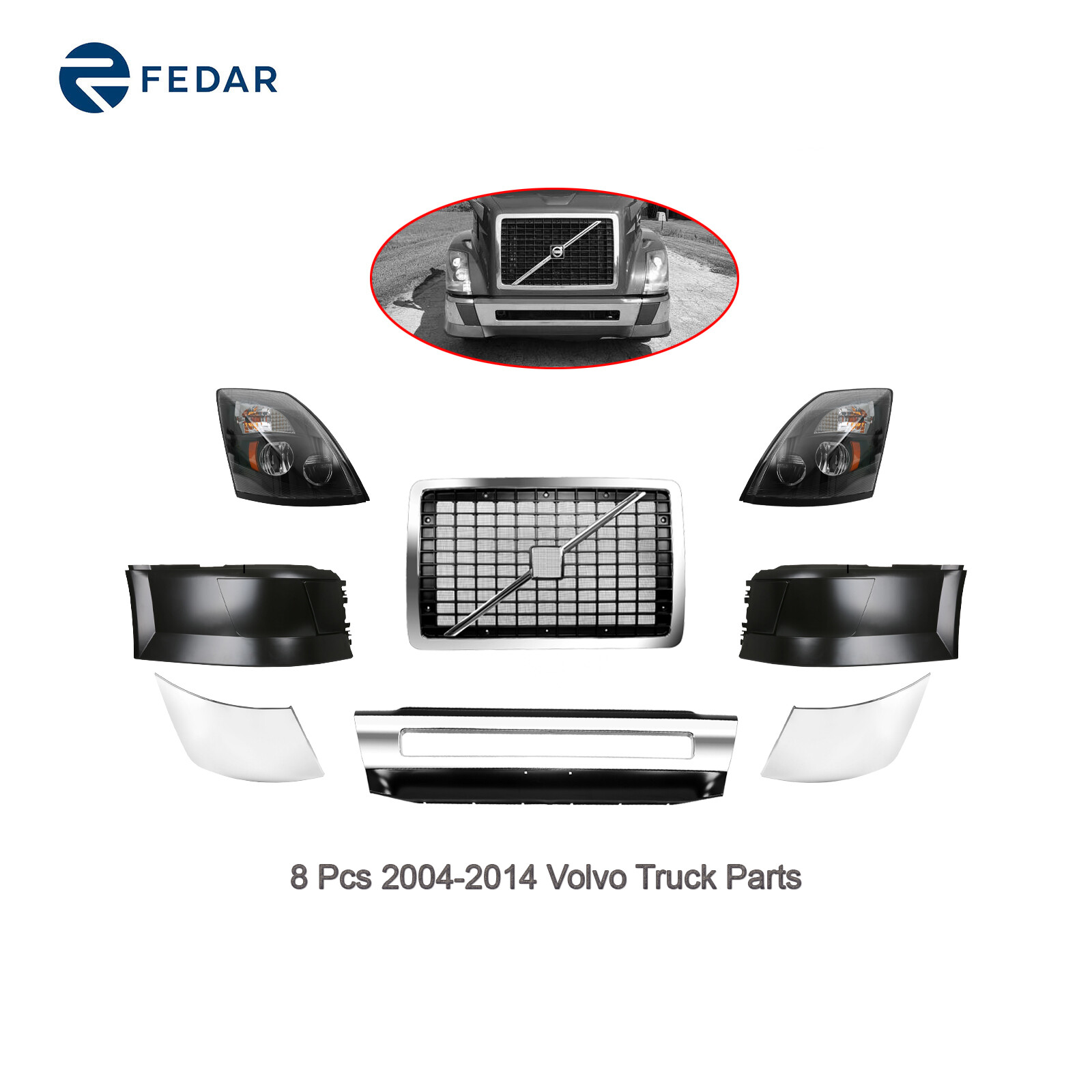 8 Pcs 2004-2014 Volvo Truck Parts | eBay