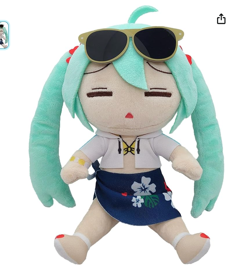 Hatsune Miku Plush Doll Stuffed Toy Summer Ver. 23cm MOVIC | eBay