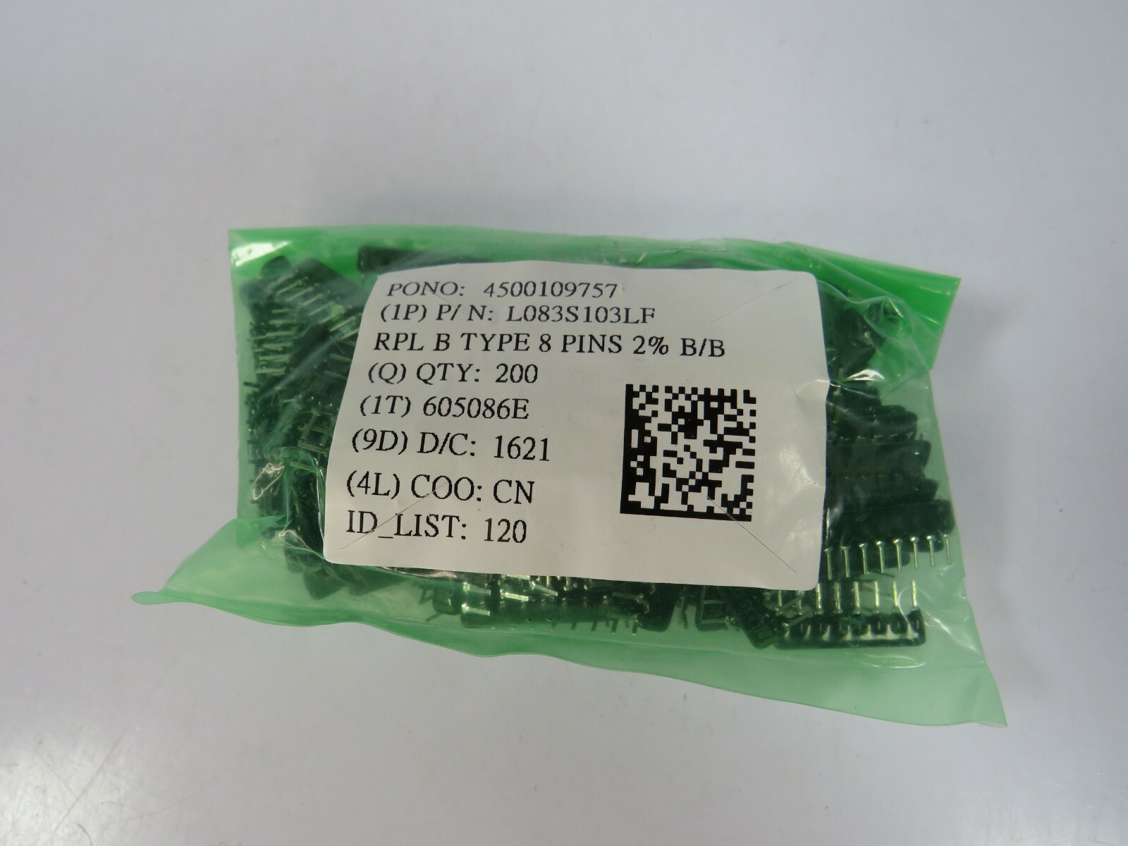 (200) IRC / TT 8 PIN 4R SIP Resistor Networks Isolated L083S103LF 10K ...