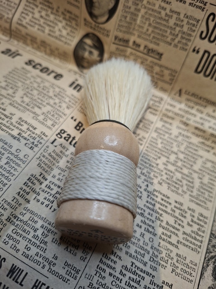 WW2 British Shaving brush 1941- reproduction corded handle | eBay UK