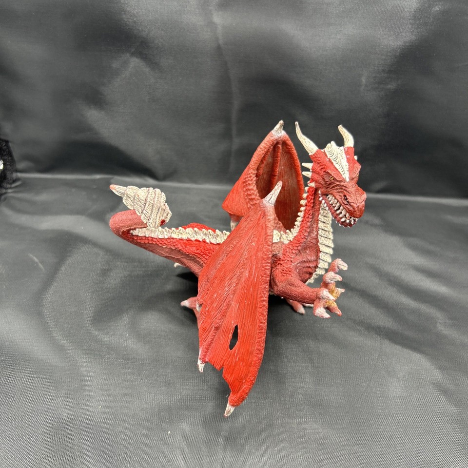 Retired 2015 Schleich Eldrador Dragon Red Warrior Hunter Toy Figure D ...