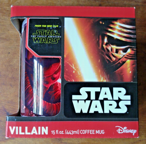 Star Wars Villain Kylo Ren 15 fl oz Coffee Mug NIB 2015 The Force ...
