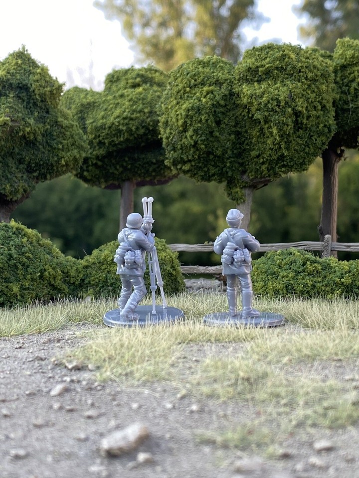 WW2 German Luftwaffe Forward Observer Team 28mm Bolt Action | eBay