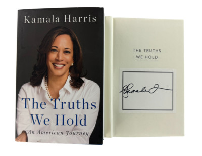 Vice President Kamala Harris Signed Autograph The Truths We Hold Book w ...