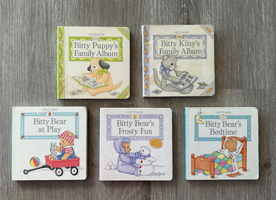 Pleasant Company 1995 & AG 2001 Bitty Baby Books Lot Kitty Puppy Bear ...