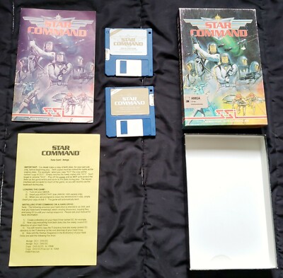 Star Command Commodore Amiga 1988 SSI MEGA RARE CIB Original Box + Game ...