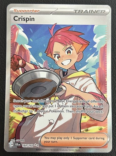 Crispin 164/142 Stellar Crown Full Art Ultra Rare Pokemon TCG Card NM ...