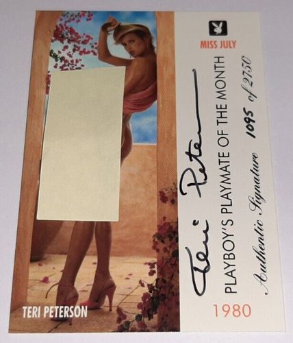 1996 Teri Peterson #81 Signed Playboy Playmate of Month 1980 Auto Card ...