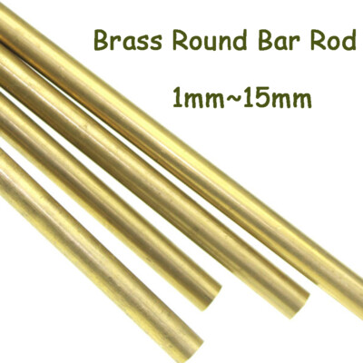 Brass Round Bar Rod Solid Brass Rod Diameter 1mm 2mm 3mm 4mm 5mm 6mm ...
