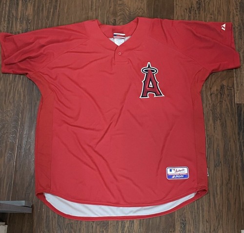 Angels Red Jersey Mens Fan Apparel Authentic Majestic Jersey XXL ...