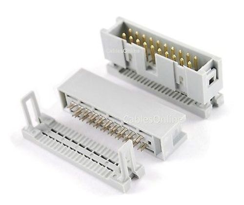 2-PACK 20-Pin Male IDC Flat Ribbon Cable Box Header Connectors, FC-120 ...