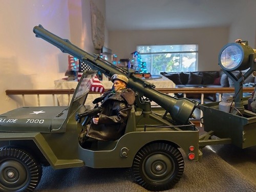 Vintage 1965 Hasbro GI JOE Official Jeep Combat Set #7000 W/Original ...