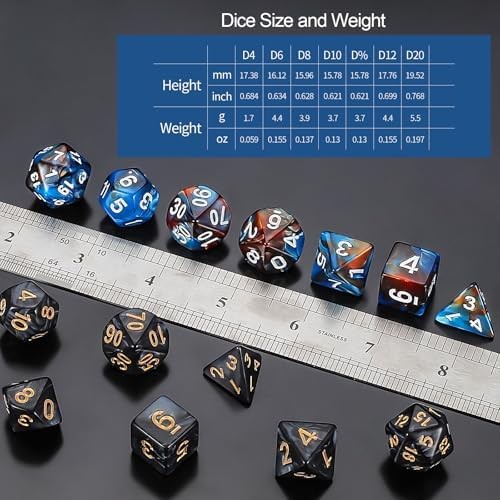 Polyhedral Dice Set 140 Pieces for RPG Games | eBay