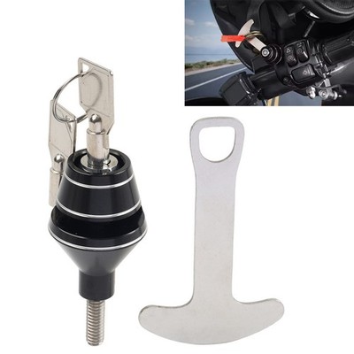 Motorcycle Anti Theft CNC Aluminum Handlebar Helmet Lock for Harley ...