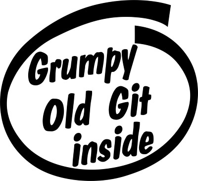 GRUMPY OLD GIT INSIDE VINYL STICKERS CAR VAN TRUCK TAXI LORRY | eBay UK