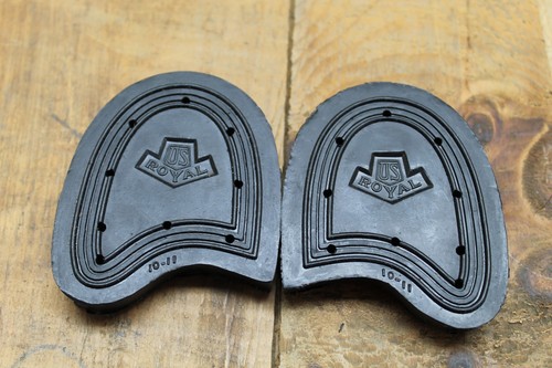 1945 US Royal Black Rubber Boot Heels size 10-11 Pair E6499 | eBay