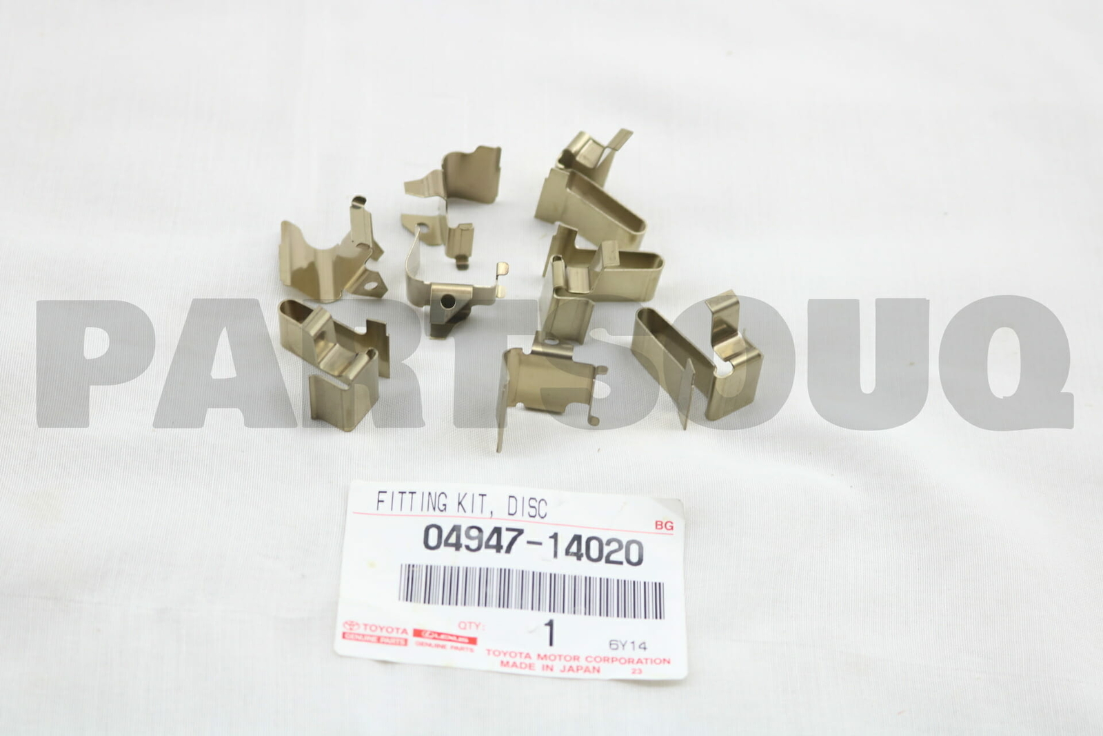 0494714020 Genuine Toyota FITTING KIT, DISC BRAKE, FRONT 04947-14020 | eBay