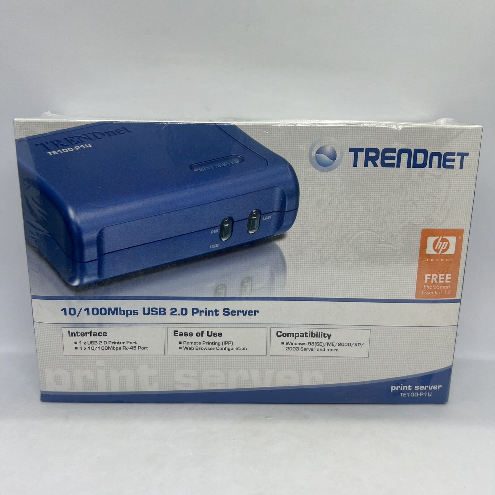 EOL TRENDnet Te100-p1u Mini Print Server Rj45 USB 2.0 for sale online ...