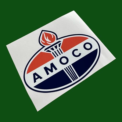 Amoco motor oil vintage jug pourer Vinyl sticker Classic tin drum can ...