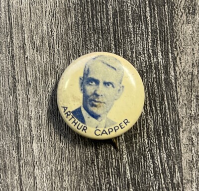 Vintage Political Arthur Capper Pin | eBay