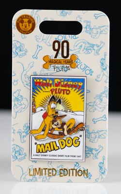 New Disney Pluto 90th Anniversary Pin – Mail Dog – Limited Edition | eBay