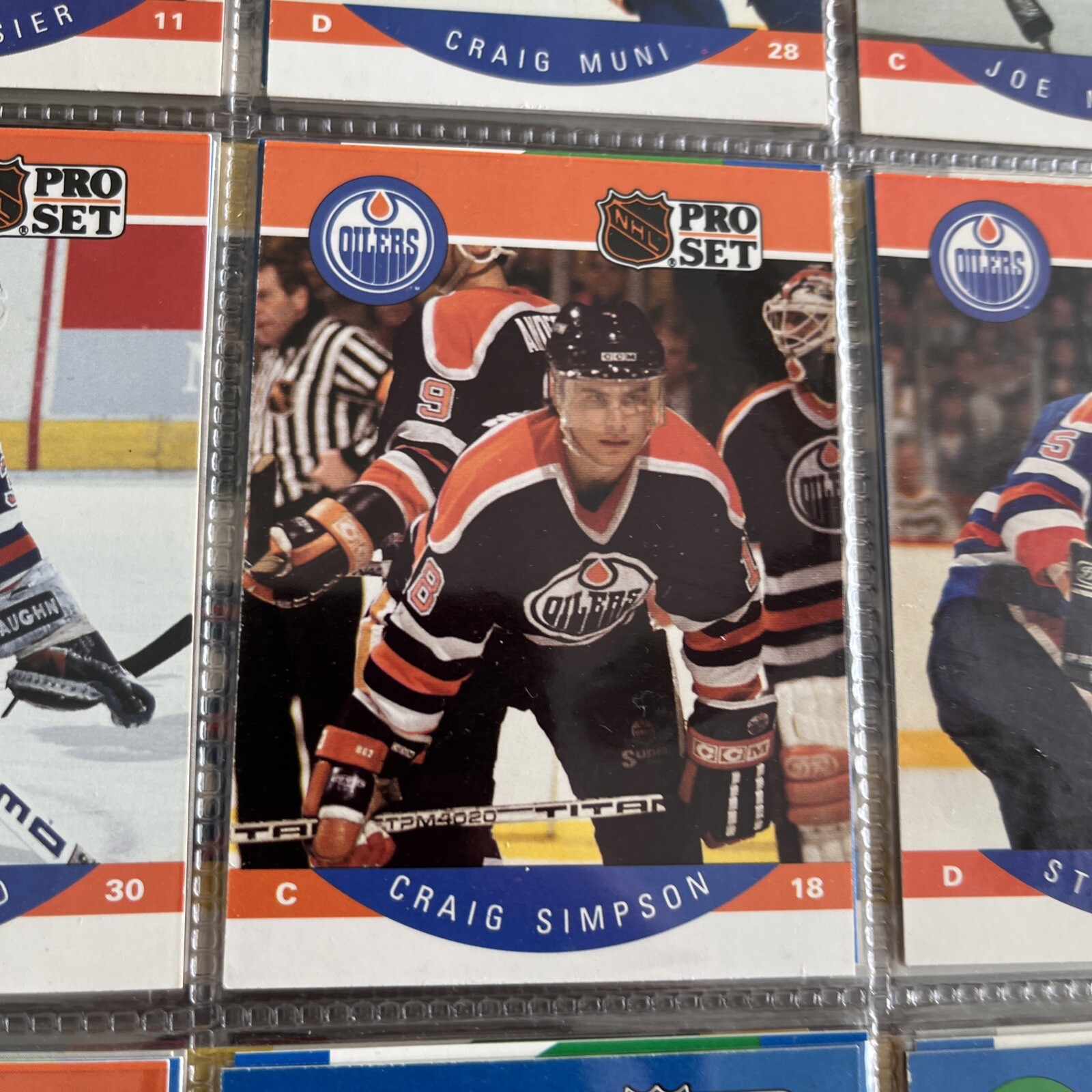 1990-91 Pro Set Hockey Card Craig Simpson Edmonton Oilers #95 | eBay