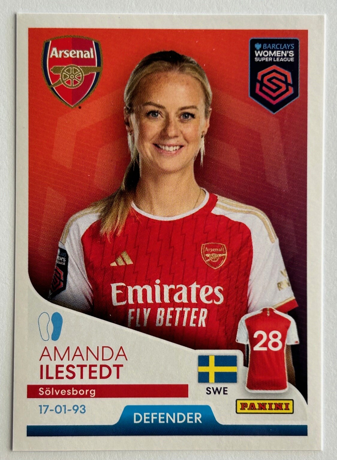 Panini Women's Super League 2024 - ARSENAL & ASTON VILLA Stickers #50 ...