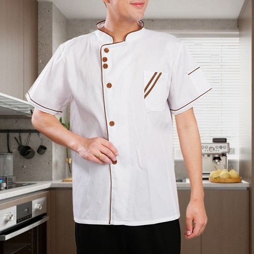 Men Uniform Unisex Wear-resistant Loose Breathable Chef Shirt Cooking ...