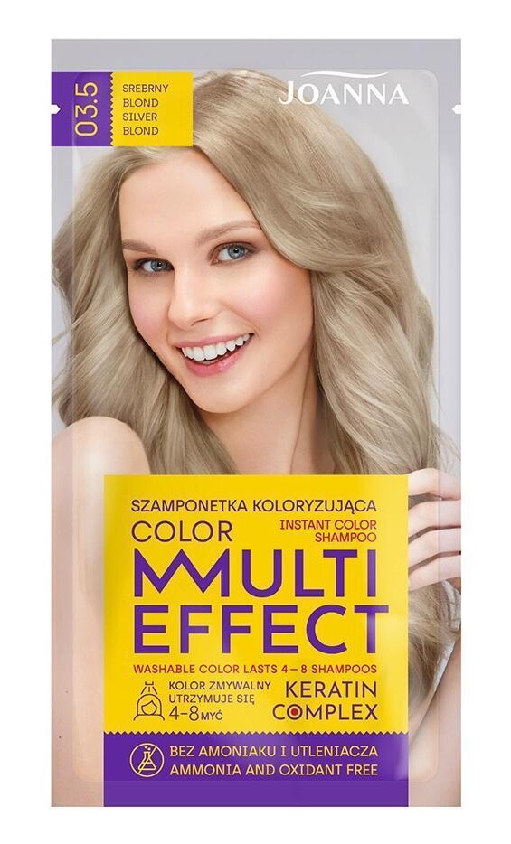 Joanna Multi Effect Keratin Hair Colour Shampoo Dye 4-8 Washes Sachet ...