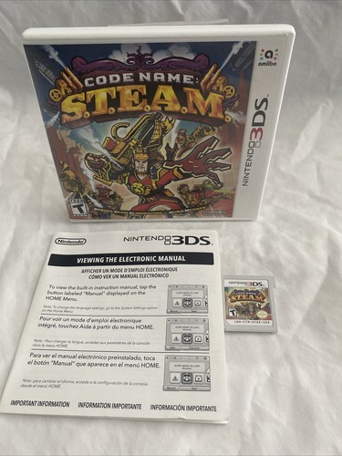 Code Name: S.T.E.A.M. Nintendo 3DS, 2015 Complete With Insert! TESTED ...