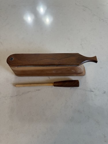 Vintage Rare Unmarked Turkey Call Box Call Kicking Bird ? Slate On Btm ...