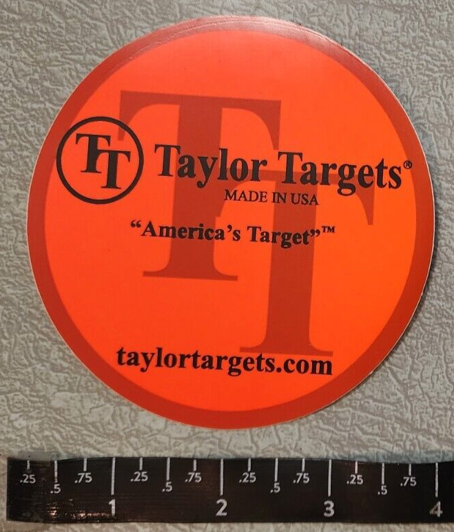 4" Taylor Targets Made n USA "America's Target" Vinyl Decal Sticker OEM ...