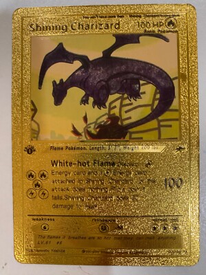 1995-2000 Golden Shining Charizard RARE | eBay