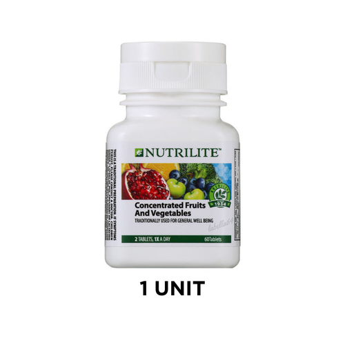 1 X Nutrilite Concentrated Fruits and Vegetables 60 Tablets Daily ...