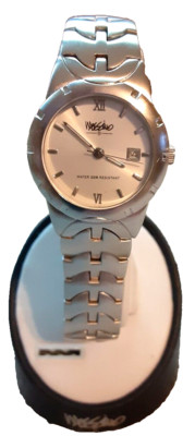 MOSSIMO Watch Silver-Tone Mens/Women Watch w/Date Water Resistant WORKS ...