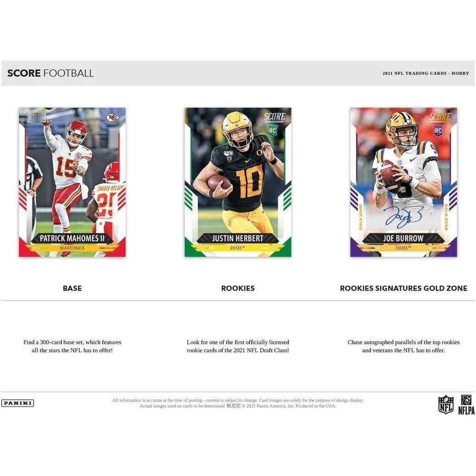 NFL 2021 Panini Score American Football Blaster Box Trading cards ...