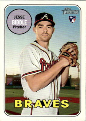 Jesse Biddle 2018 Topps Heritage #577 Atlanta Braves | eBay