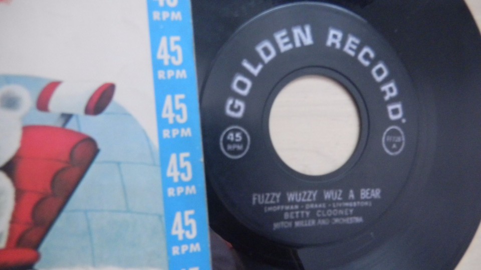 Little Golden Records FUZZY WUZZY (WUZ A BEAR) 45rpm 50s | eBay