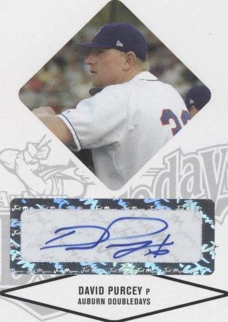 2004 Just Minors Justifiable - David Purcey #65 Autographed (AU, RC ...