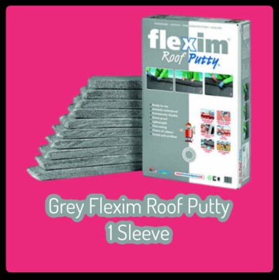 1 Sleeve - Grey Flexim Roof Putty Mortar Alternative Weatherproof | eBay UK