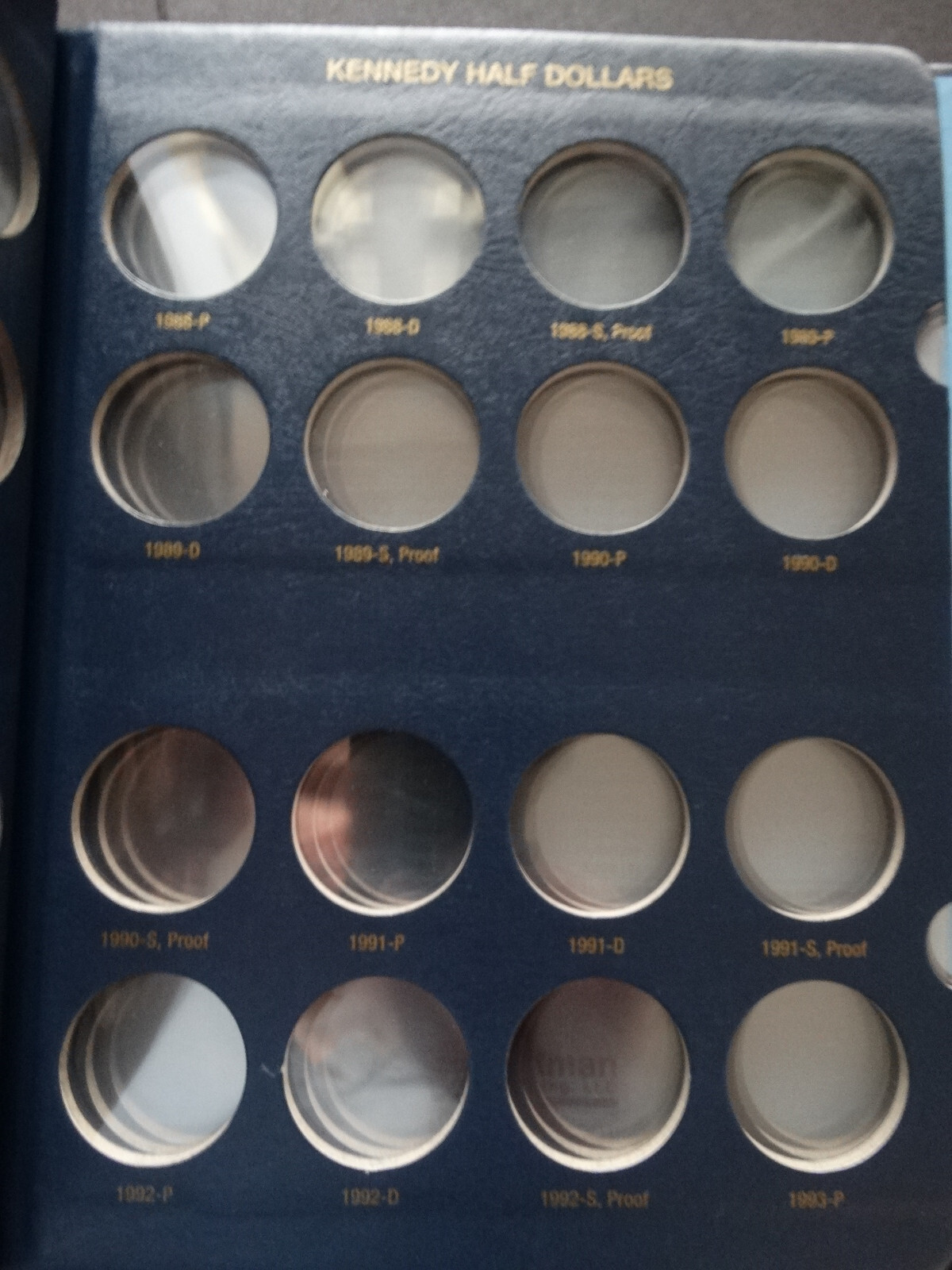 Whitman Kennedy Half Dollars Coin Album Book Number 1 1964-2002 #9127 ...