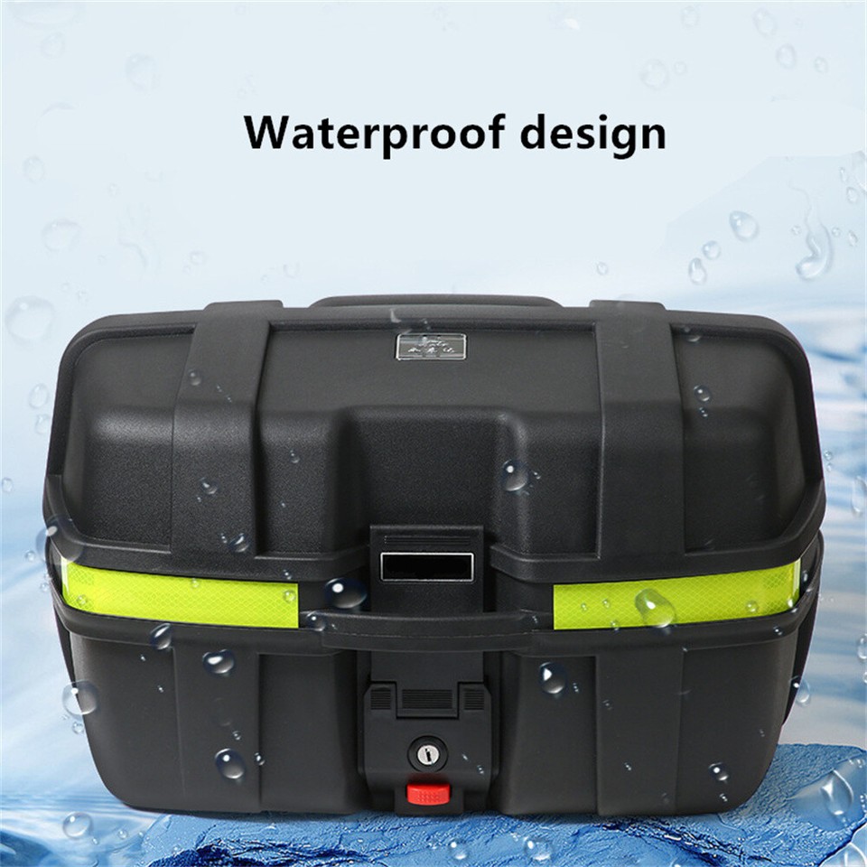52L Motorcycle Scooter Rear Box Tail Luggage Storage Large Case ...