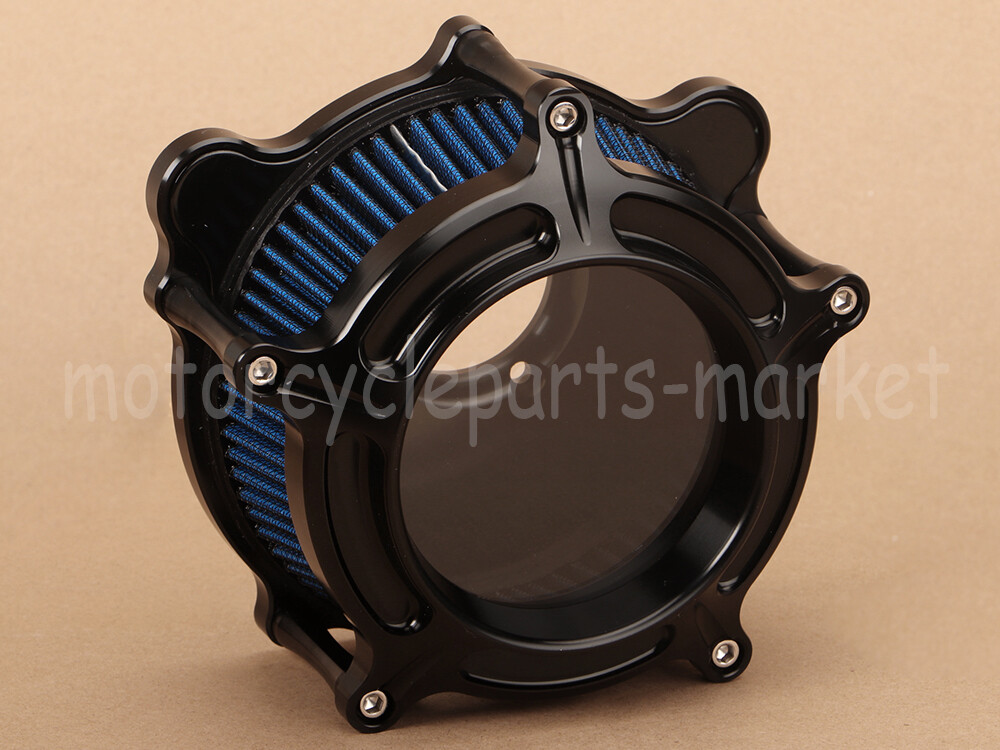 Clear Air Cleaner Intake Blue Filter For Harley Dyna Street Bob Road ...