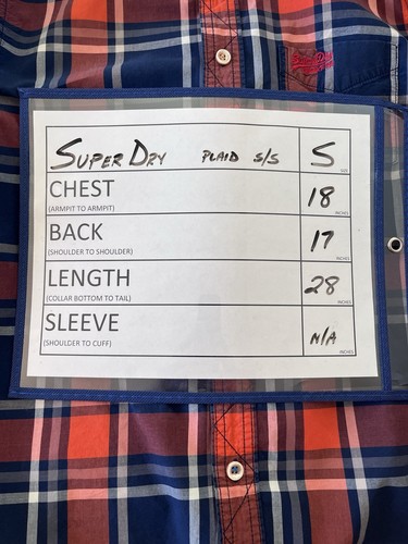 SUPERDRY Men’s Small Short Sleeve Button Down Multicolor Plaid Shirt | eBay