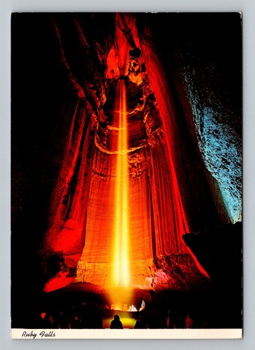 Postcard TN Lookout Mountain Caverns Tennessee Ruby Falls Continental ...
