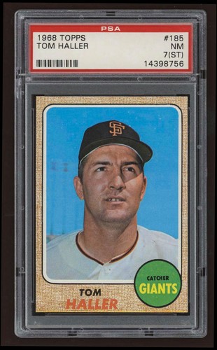 1968 Topps Tom Haller PSA 7 NM ST #185 Baseball Card | eBay