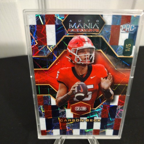 🏈🔥 CARSON BECK 2023 WILD CARD AMERICAN METALLIX PRC 1/5 | eBay