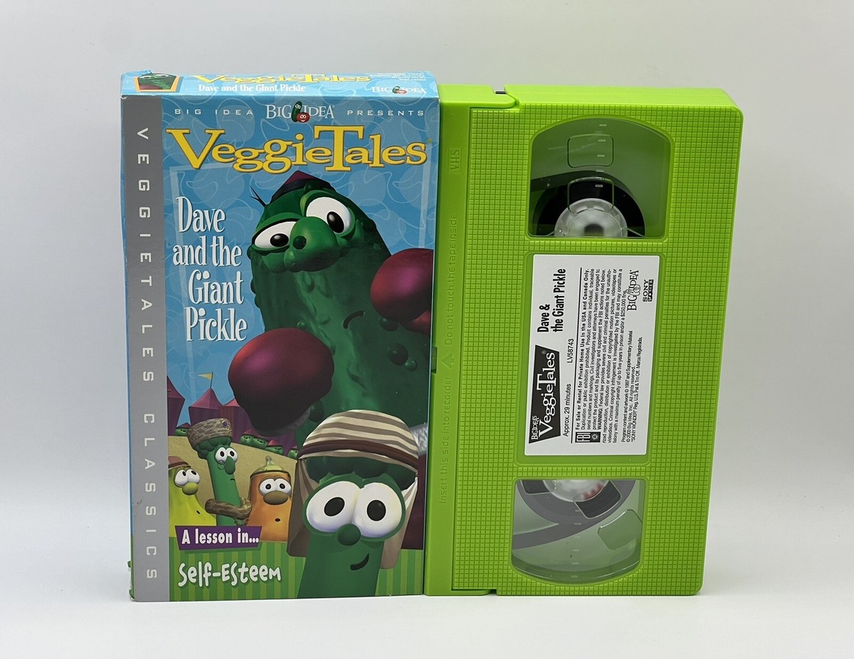 Veggietales Dave E O Picles Gigante Vhs Veggietales In The House Is